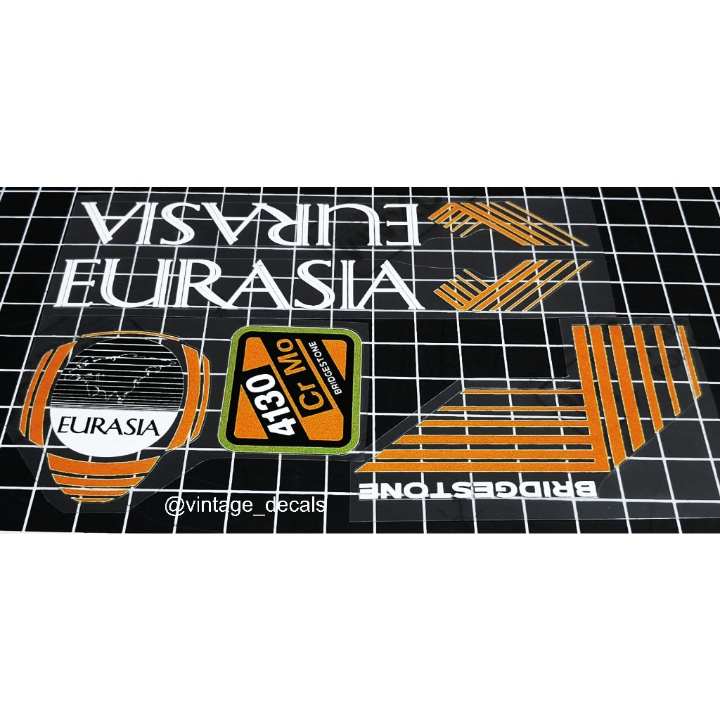 Bridgestone EURASIA bicycle decals sticker | Shopee Philippines