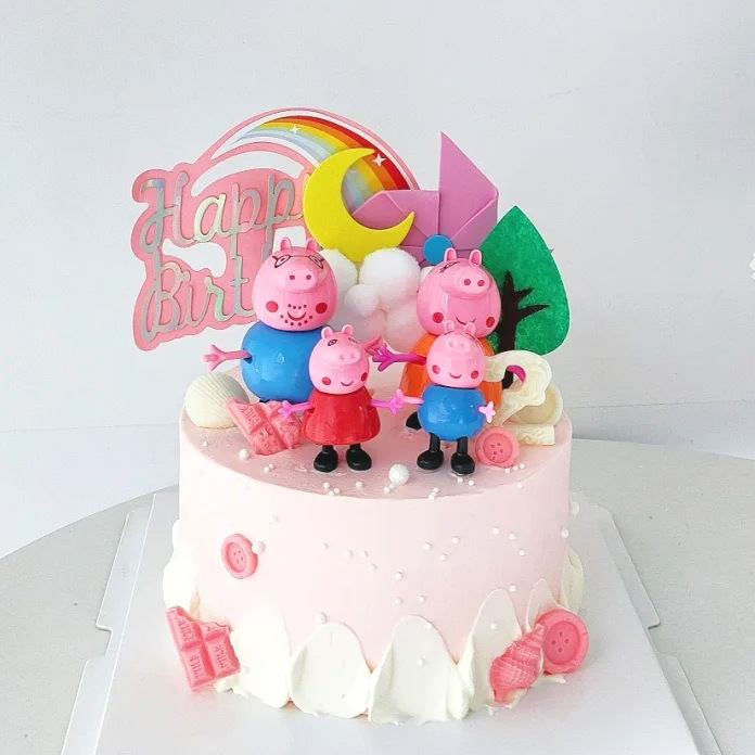 Fill 4'S Pinky Pig and Family Themed Cake Decorations / Pig Cake Topper ...