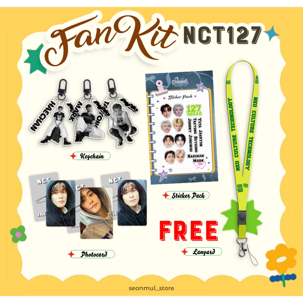 Mini FANKIT NCT 127 SERIES / FREE LANYARD / MINI GIFT BOX / FANKIT KPOP ...