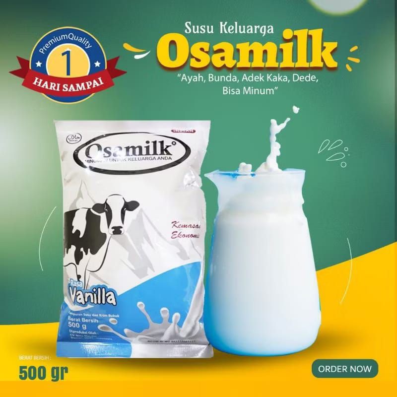 Osamilk Milk 500gr Original 100% - Cow's Milk Body Fattening Milk ...