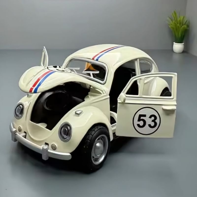 Diecast Volkswagen Beetle VW Frog Car Miniature Mini Cooper / Fiat Toy ...
