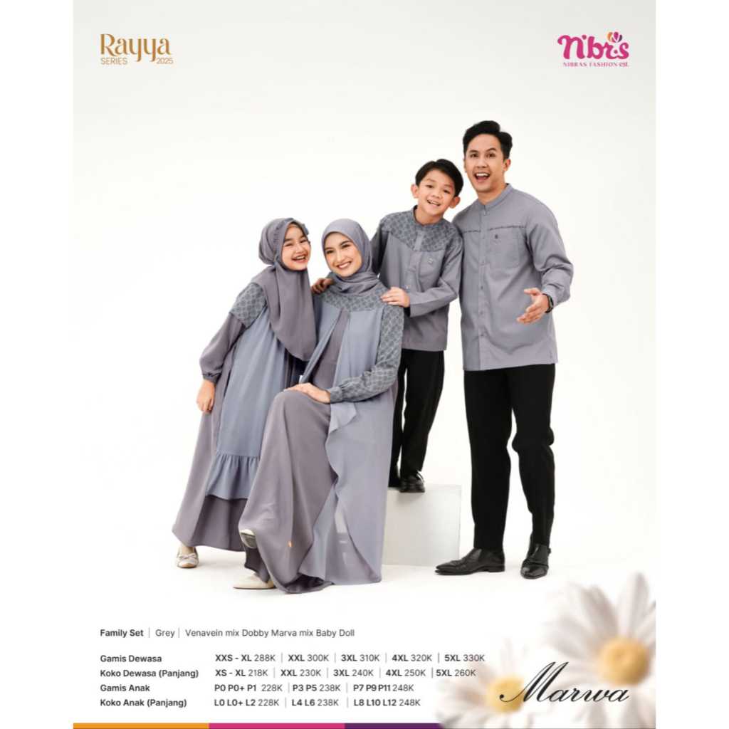 SARIMBIT NIBRAS MARWA GRAY | Shopee Philippines