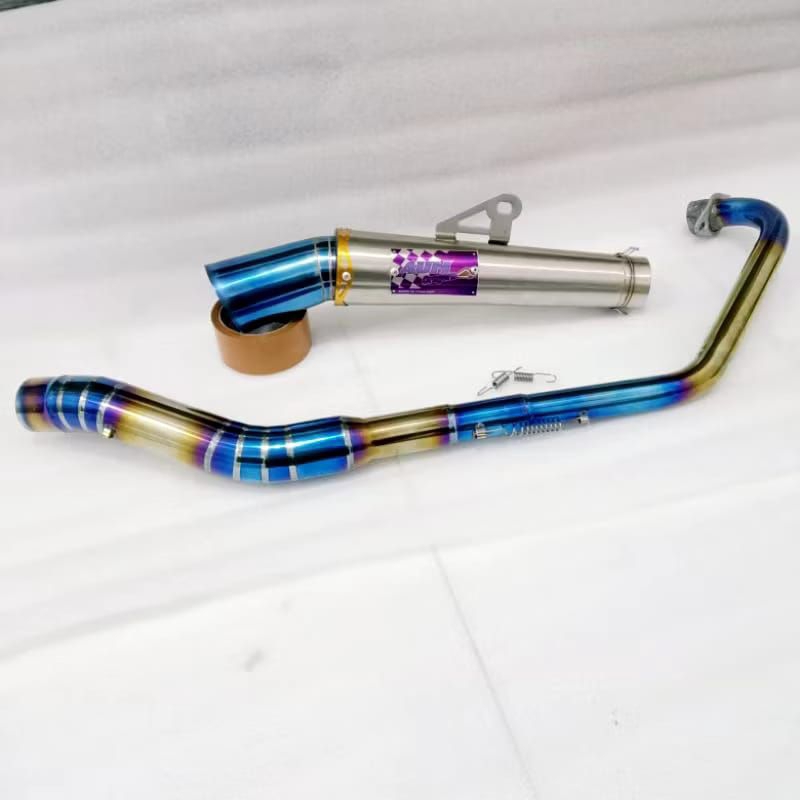 Open spec Aun pipe Bluegold Exhaust 1Set Tmx 125/155 Tmx 150 supremo ...