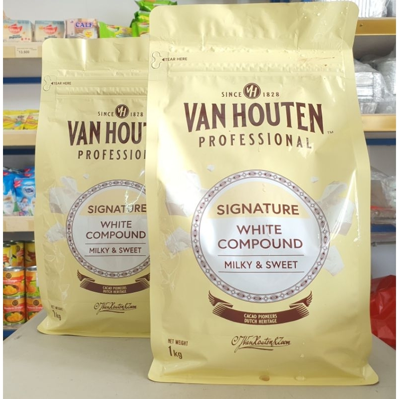 Van houten Intense White Compound 1Kg / Milk Coin Chocolate Vanhouten 1Kg / Chocolate Vanhouten ...