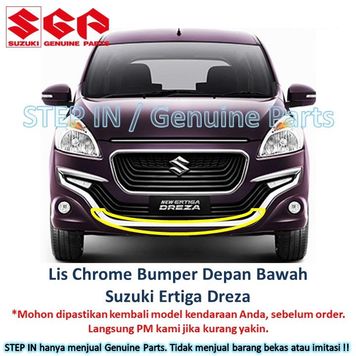 List of Front garnish Grille Lower bumper SUZUKI Ertiga DREZA Chrome ...