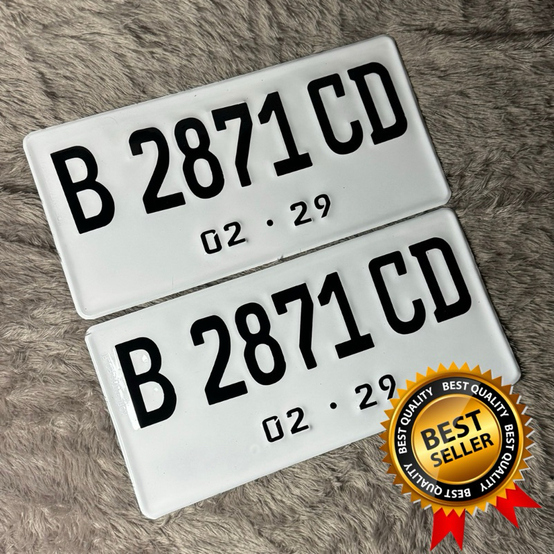 HITAM PUTIH Custom Iron Car Plate JDM Japan Japan Style Black/White A ...