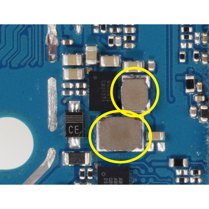 Coil ic lcd lamp samsung a12 a13 a21s a02 removed tested | Shopee ...