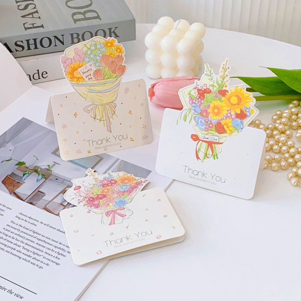 Sk 280 - 3D folding greeting card With Cute flower motif/3D flower ...
