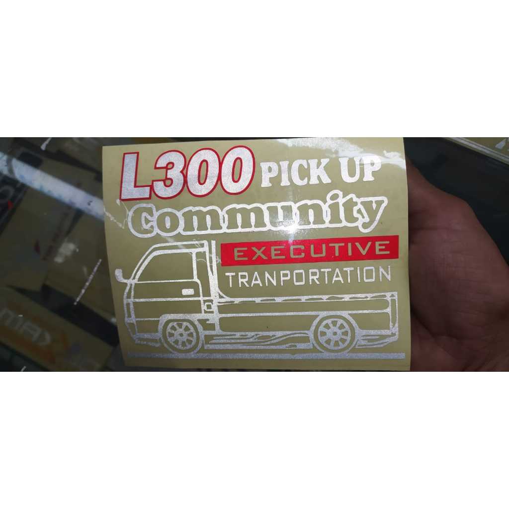 Sticker cutting logo Community L300 indonesia mitsubishi | Shopee ...