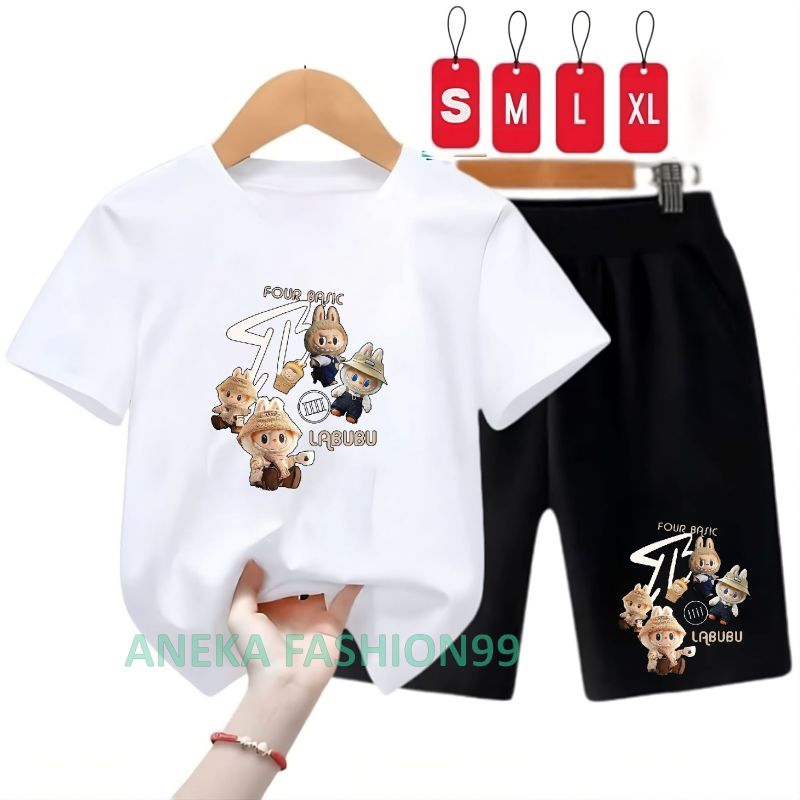 Children's Suits Aged 2-13 Years With FOUR BASIC LABUBU MOTIF | Shopee ...