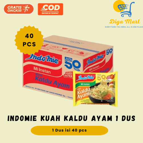 Indomie Chicken Broth Gravy 1 Box/Carton (40Pcs Contents) | Shopee ...