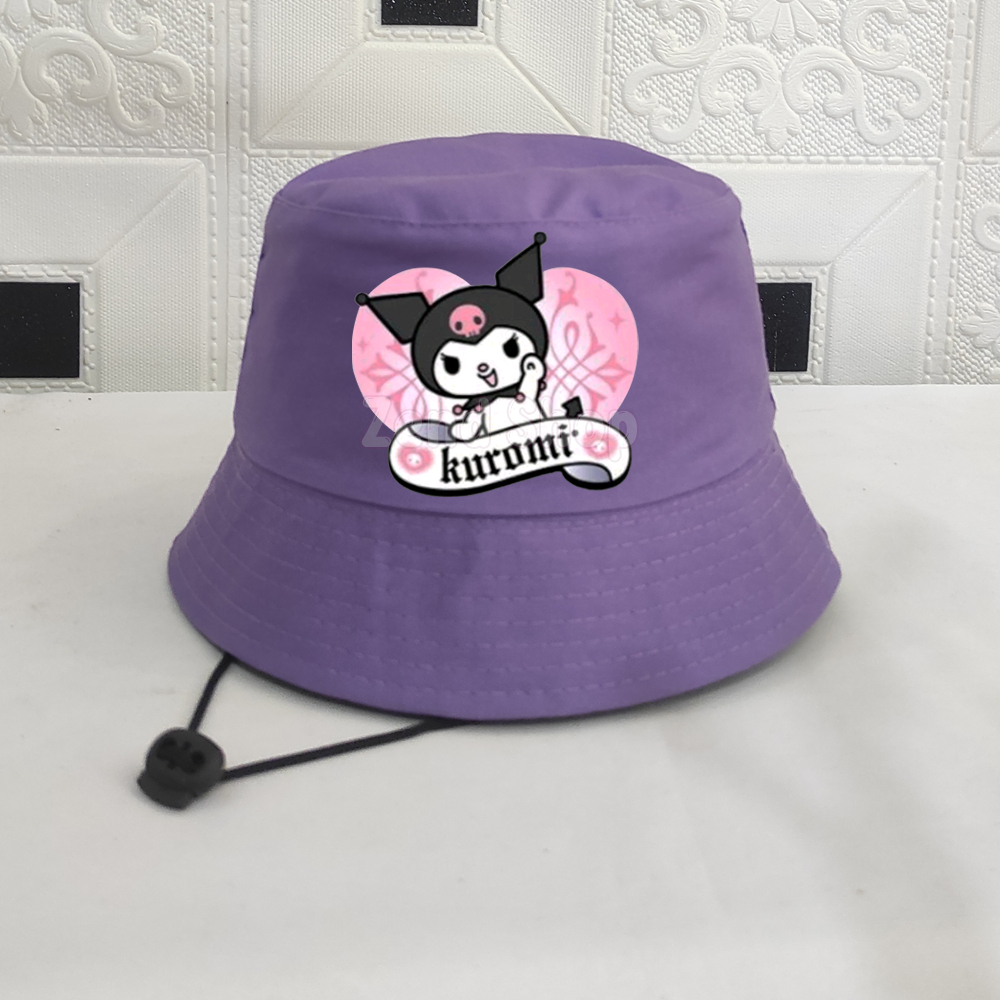 Kuromi love bucket Hats For Girls kuromi bucket Hats custom Name Screen ...