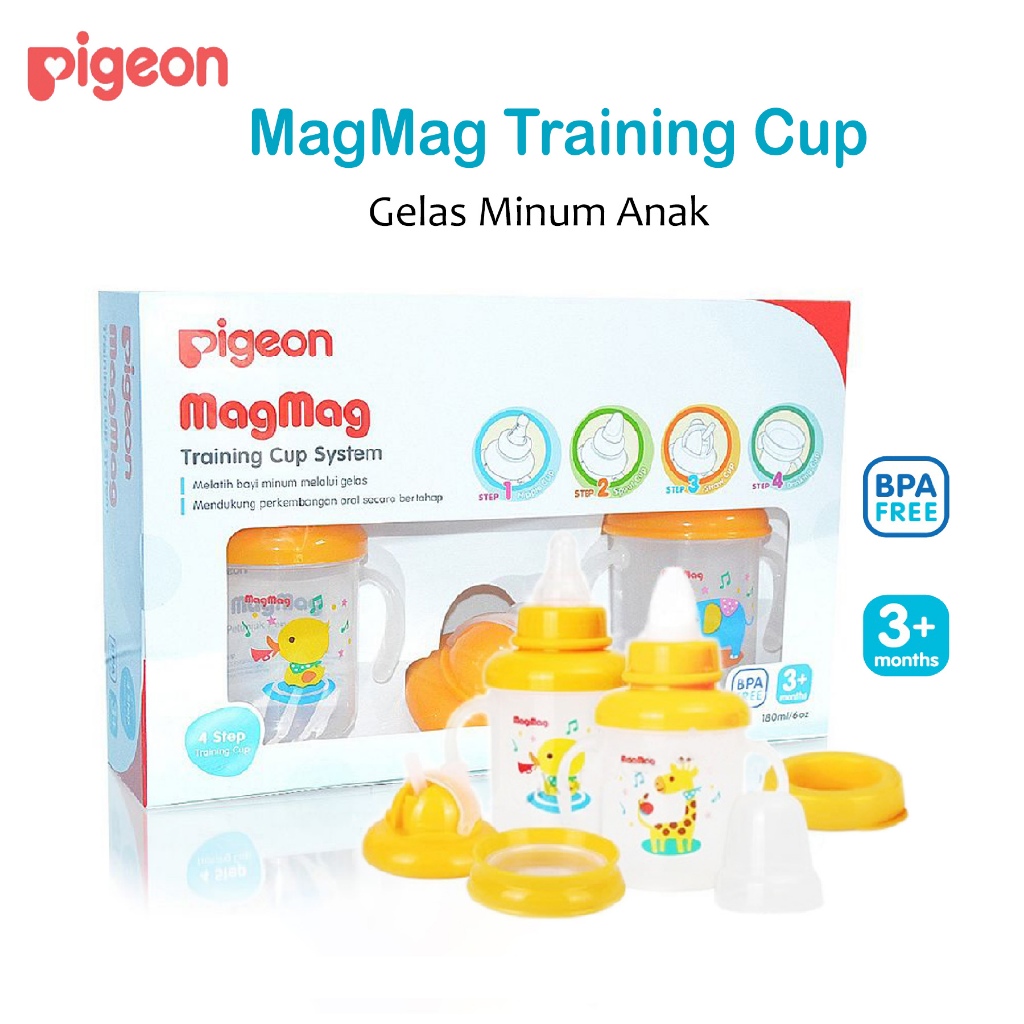 PIGEON Mag Mag Training Cup System - Baby Drinking Cup 3+ Months ...