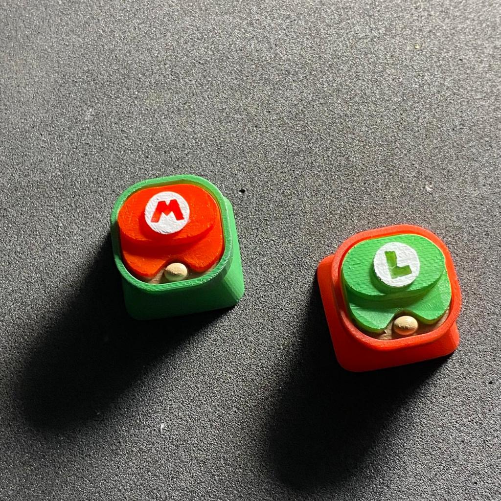 Keycap Mario and Luigi artist keycap mechanical keyboard switch gateron ...