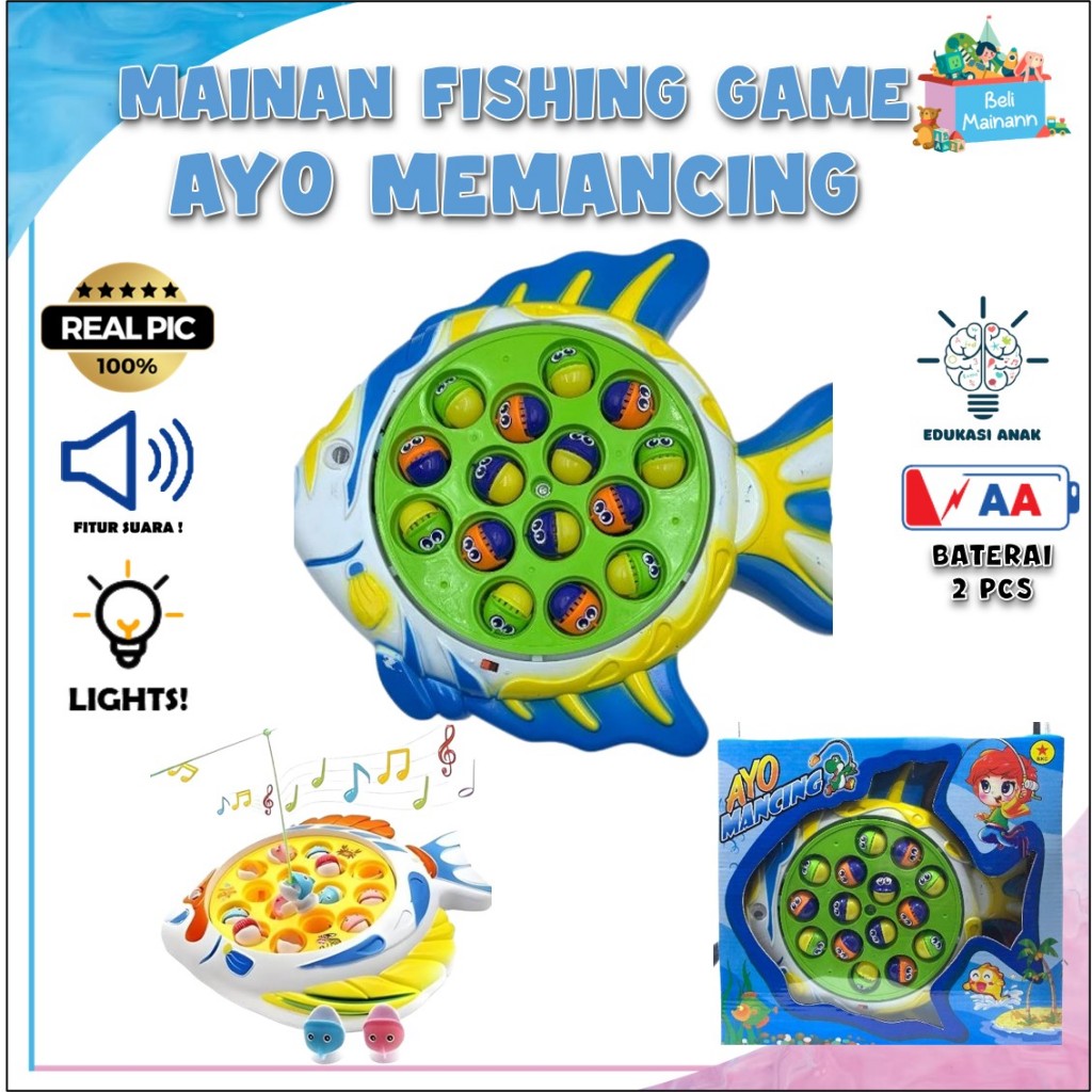 Children's TOYS FISHING GAME 15 PCS CHILDREN'S FISH FISHING TOYS LET'S ...