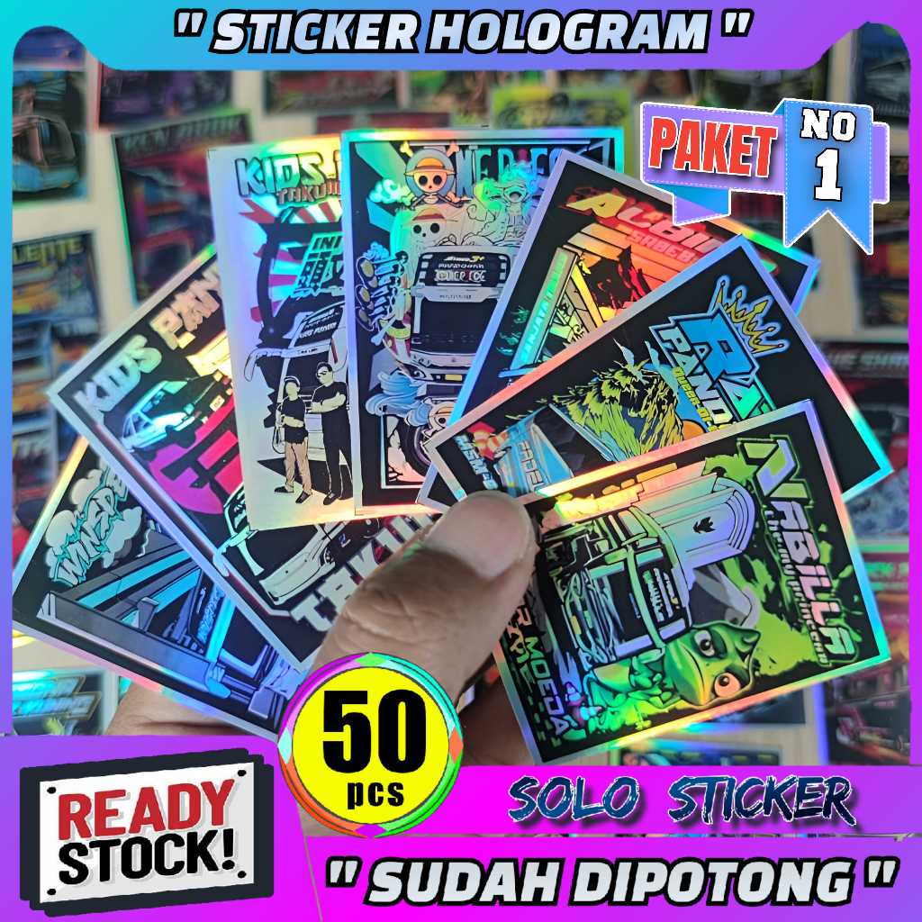 Hologram Bus Stickers Already Cut Contains 50 Pcs Basuri Telolet Bus ...