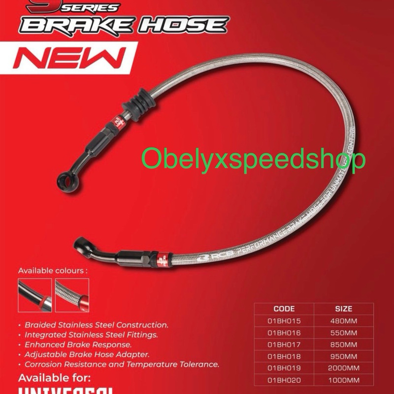 Brake Hose Brake Hose RCB S Series Stainless Steel 550 850 950mm ...