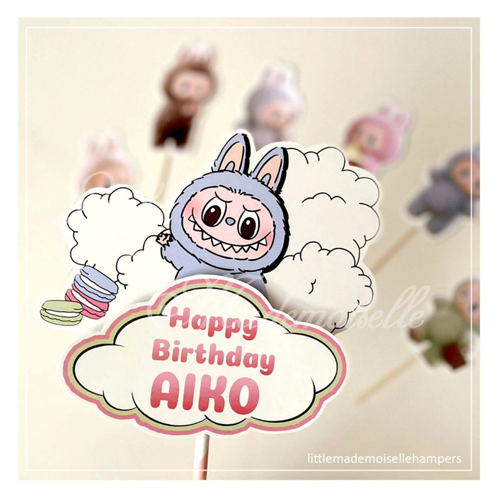 Labubu cupcake birthday Cake Topper | Shopee Philippines