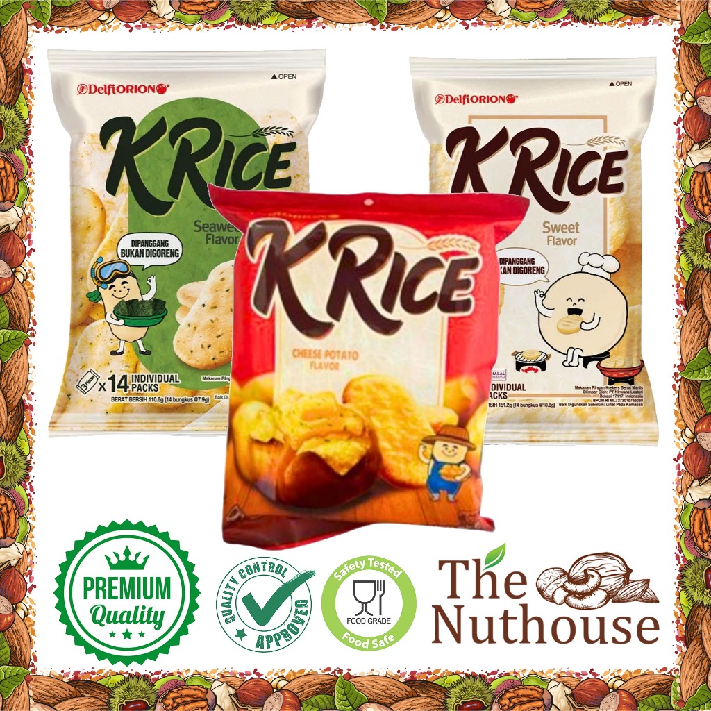 Delfi Orion Krice K'rice Rice Crackers Snack - Sweet Flavor Seaweed ...