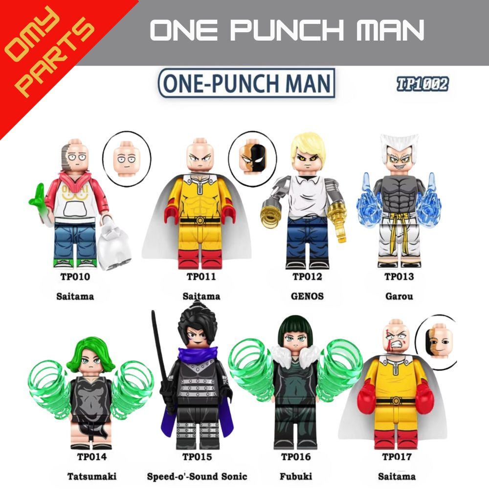 One punch man saitama action figure Small saitama Block Toy | Shopee ...