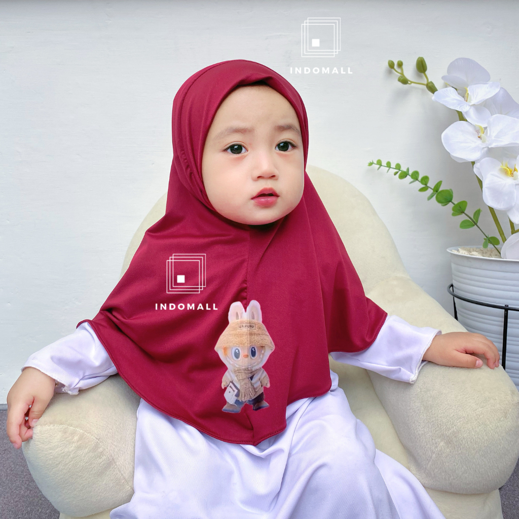LABUBU Maurin Hijab for Newborn Baby 0 6 Months Age 0-1 Years / Hijab ...