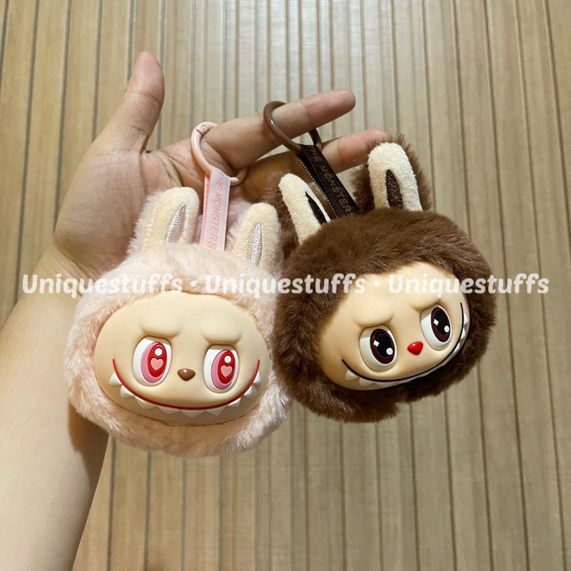 GANTUNGAN Labubu Ver 2 Have A Seat Labubu Head Keychain Labubu Keychain ...
