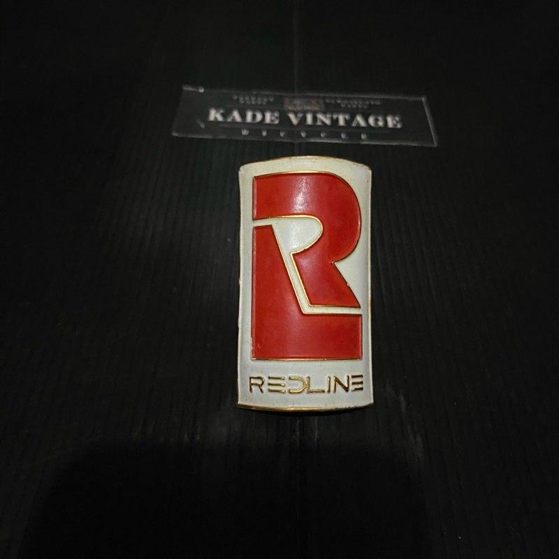 Vintage REDLINE Head badge OSBMX OLD SCHOOL BMX red line emblem ...