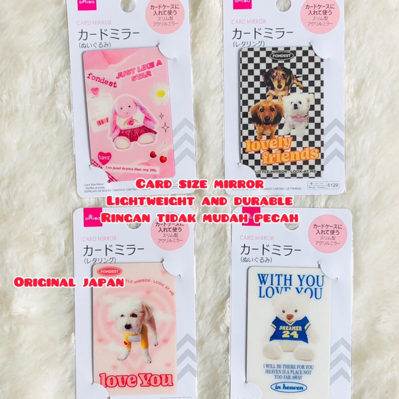 Card mirror original card size mirror daiso japan | Shopee Philippines