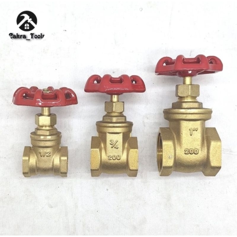 Brass GATE VALVE / BRASS FAUCET STOP [1⁄2", 3⁄4", 1"] INCH | Shopee ...