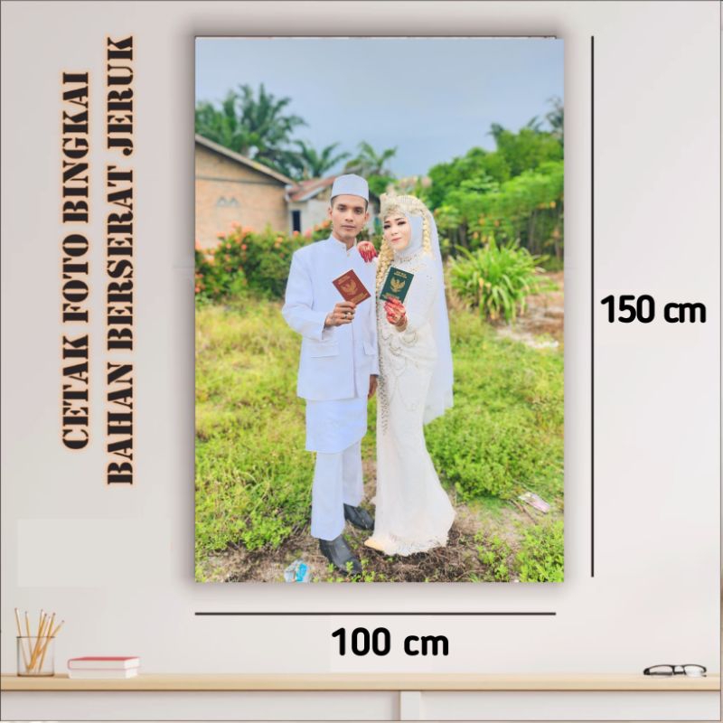 Photo PRINTING PLUS BIGGEST SIZE FRAME 100 CM X 150 CM | Shopee Philippines