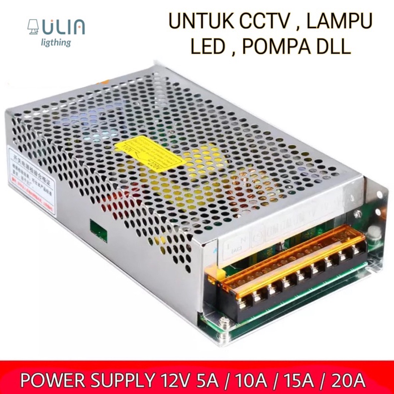 Power supply PSU 12V 1A 15A 2A 1 ampere Travo Led strip cctv switcing ...