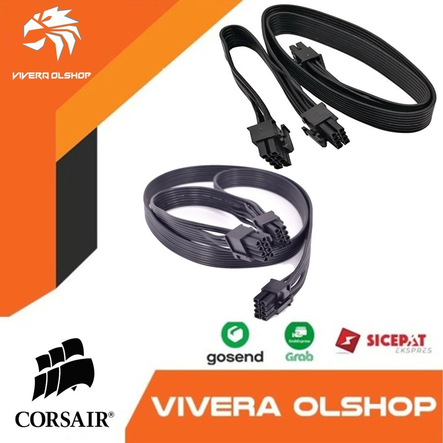 8 Pin to 6+2 Pcie Modular Cable for VGA PSU Gaming Power | Shopee ...