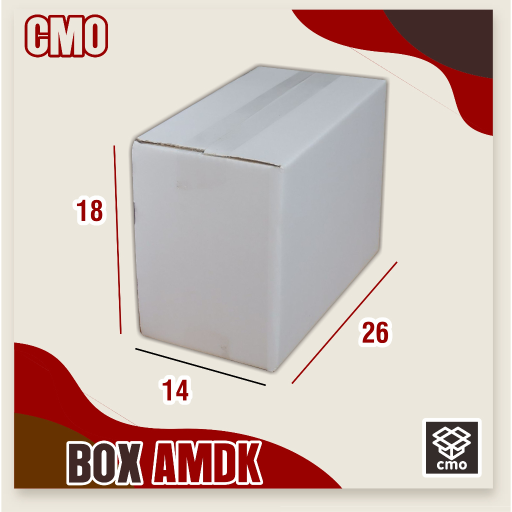 PUTIH White amdk cardboard box 120ml x32 | 26x14x18 cm mineral bottled ...