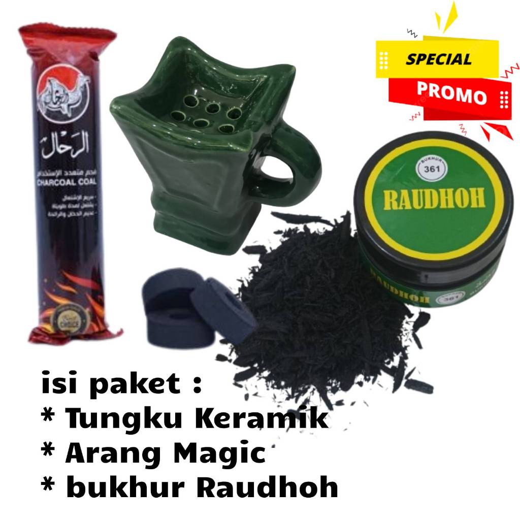 Complete Bukhur AMP Package + Ceramic Buhur Burning Furnace + Premium ...