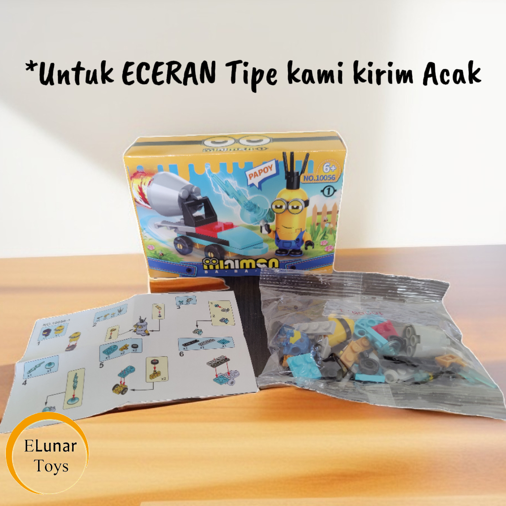 Lw Minifigure Minions Block Toy Cute Minions Gru Display VIral Children ...