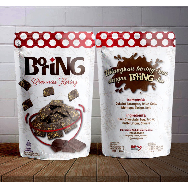 Dried Brownies / Brownies Chips / BORING Leezat Group (Standing Pouch ...