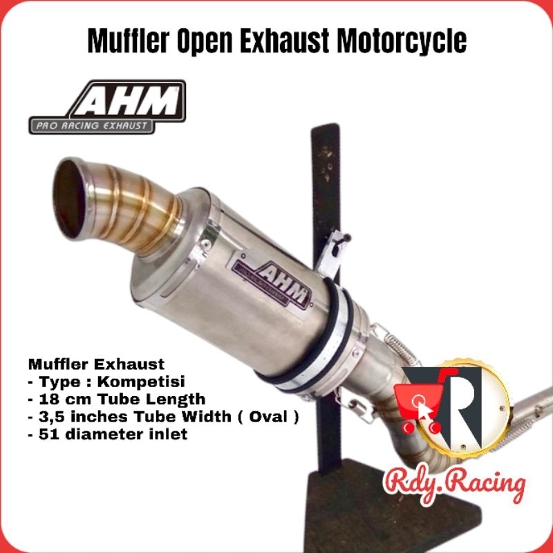 Ahm Muffler Exhaust / Tube only / Open Exhaust Motorcycle | Shopee ...