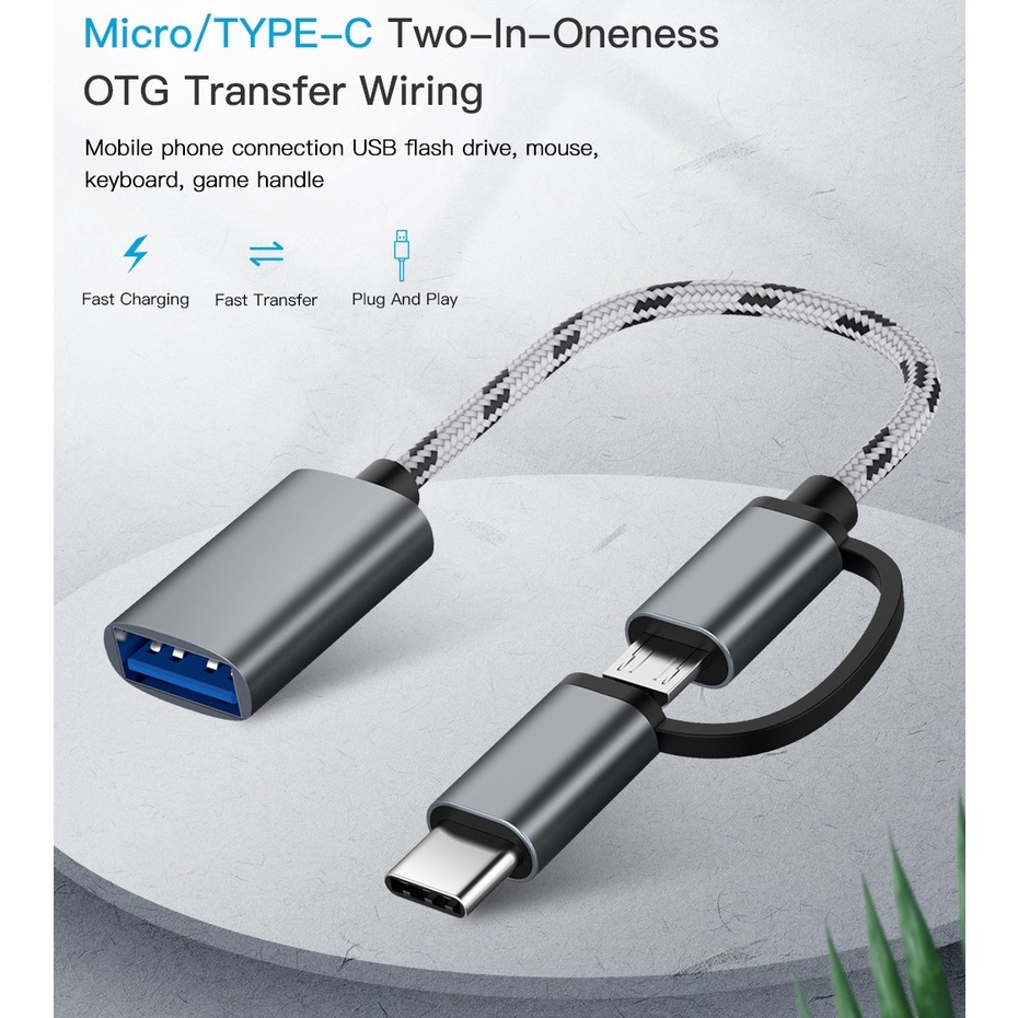Otg 2 IN 1 USB 3 Micro Type C Fast Transfer OTG Flash Disk Mouse ...