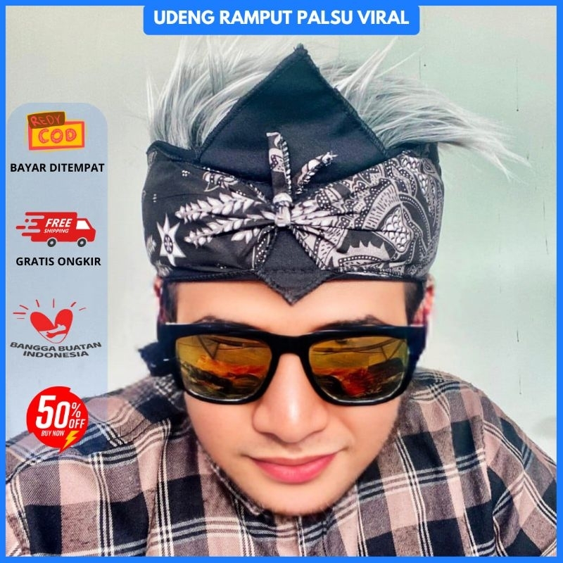 Fake Hair Udeng / Fake Hair Blangkon / Hair Bendo / Sundanese Udeng ...