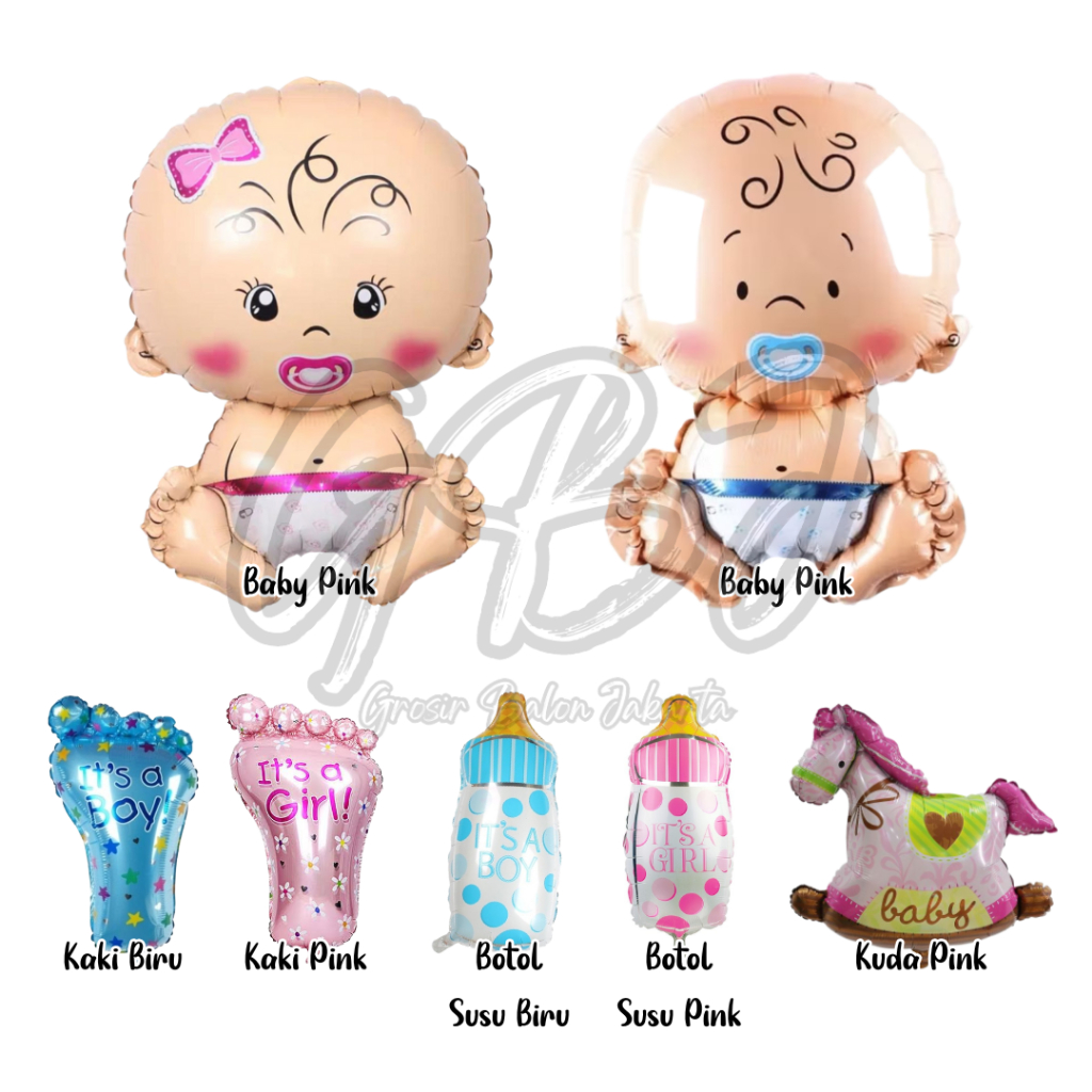 Mini Foil Balloons Baby Boys Girls / Feet / Bottles Its a Boy / Girl ...