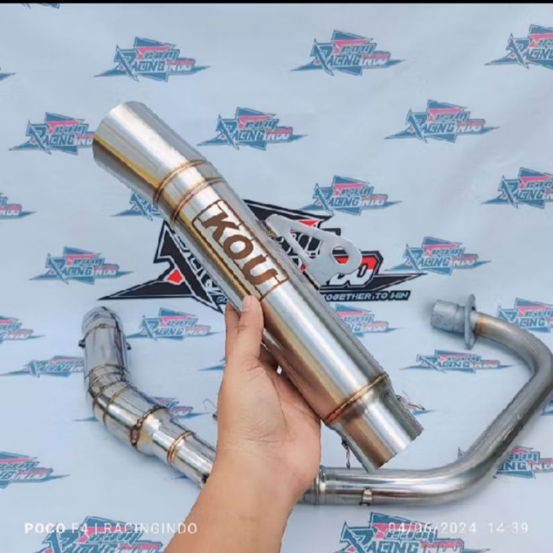 Super open Kou Mahachai pipe 51mm for Tmx 125 155 Rusi tc 125 155 Bajaj ...