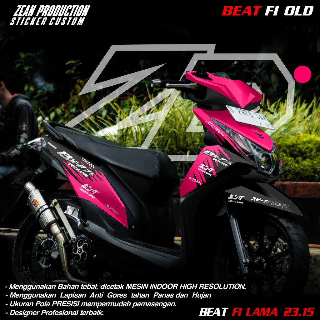 Latest Old Honda Beat Fi Decal Sticker 2012 2013 2014 2015 Full body ...