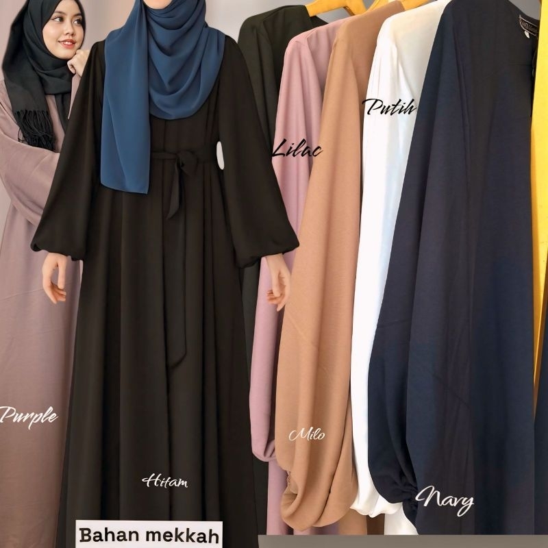 ABAYA ALMA POLOS RUBBER SLEEVES FREE BELT ALKHATIB COLLECTION COUPLE ...