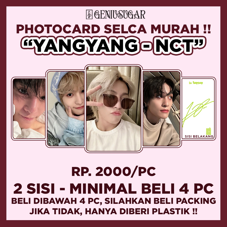 [MIN. BUY 4 PCS] WAYV YANGYANG SELCA UNOFFICIAL PHOTOCARD | Shopee ...