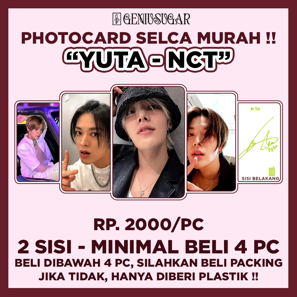 [MIN. BUY 4 PCS] NCT YUTA SELCA UNOFFICIAL PHOTOCARD | Shopee Philippines