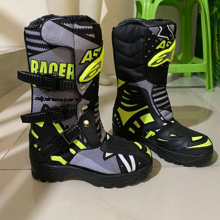 CHILDREN'S MOTOCROSS RACING TRAIL BOOTS | Shopee Philippines