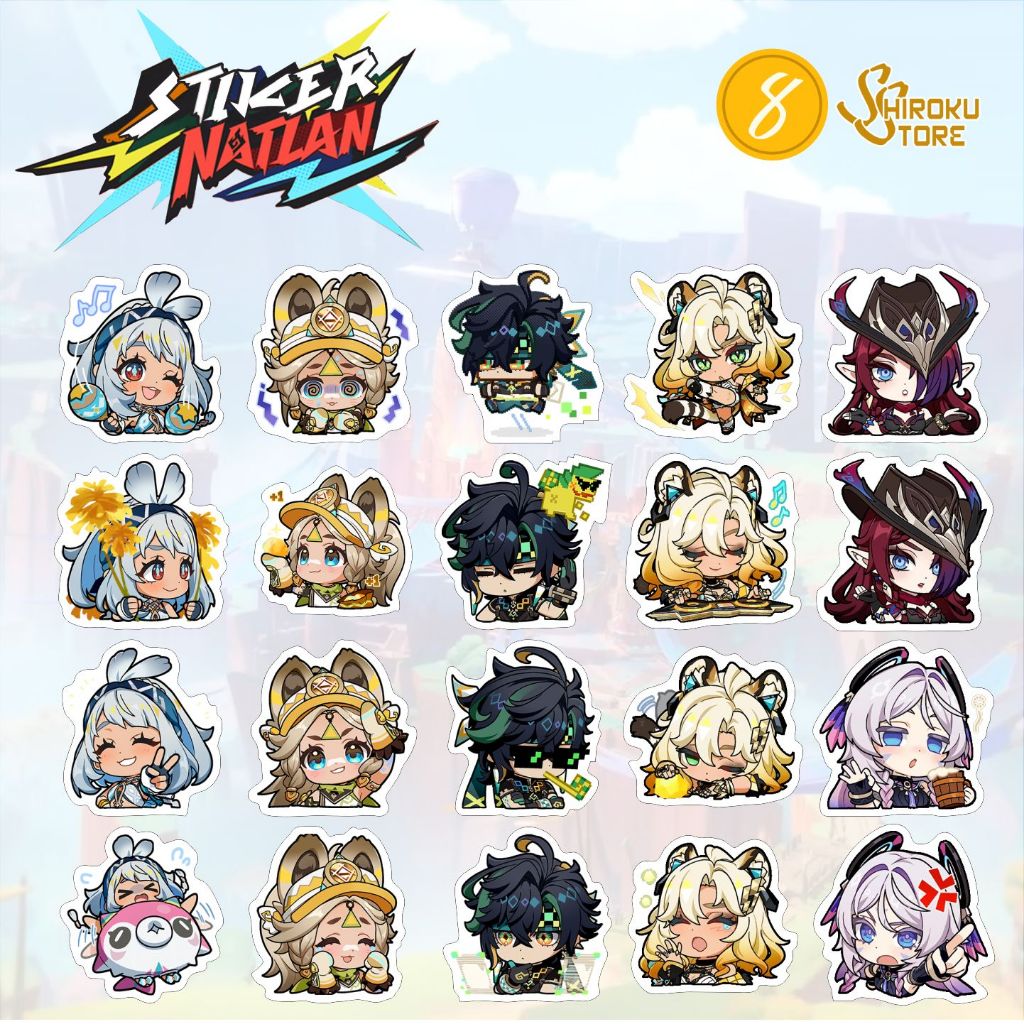 Natlan Series Sticker Pack / Set of Waterproof Stickers Anime Game ...