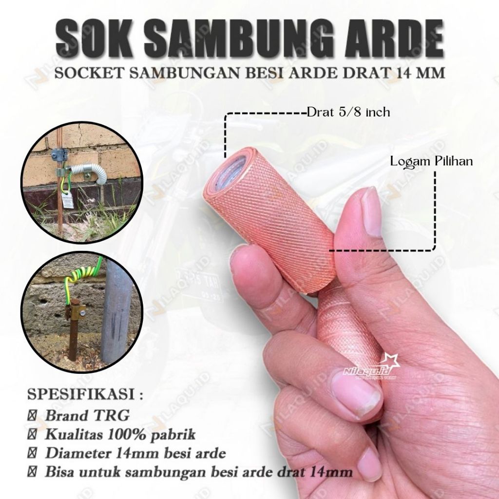 Sok socket sock connection iron grounding thread 14mm sock ground stick ...