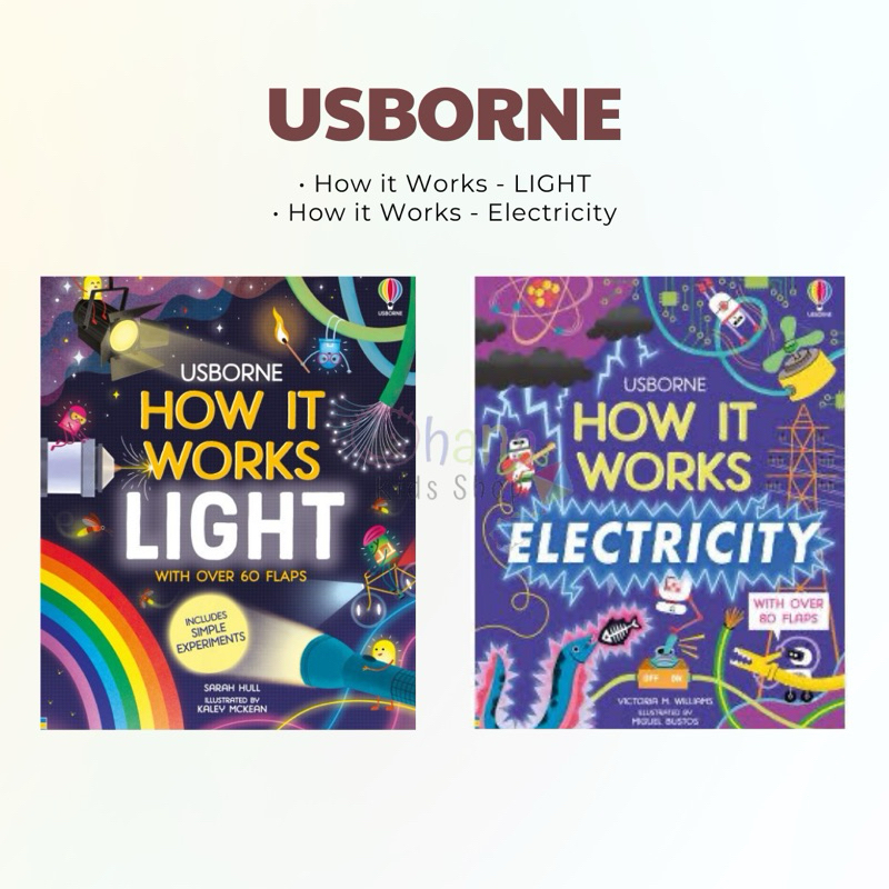 Usborne How it Works Light / Electricity - lift the flap import kids ...