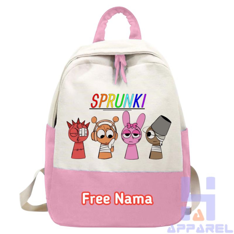 Incredibox SPRUNKI CHILDREN'S BACKPACK FREE NAME | Shopee Philippines
